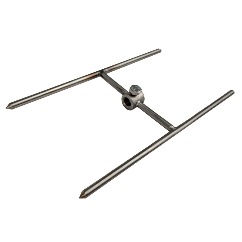 Große Doppel Spießgabel innen 8mm Edelstahl